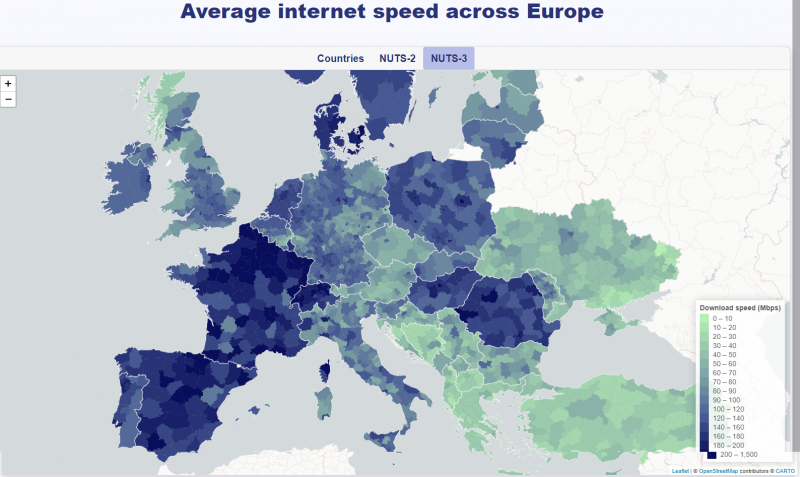 Internet speed in Europe - European Data Journalism Network - EDJNet