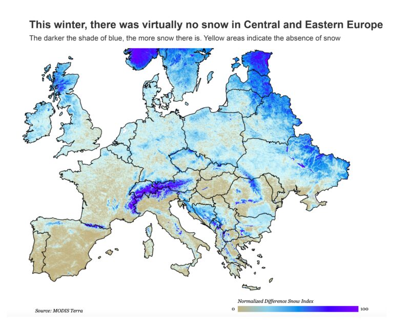 A Europe with less and less snow - European Data Journalism Network ...